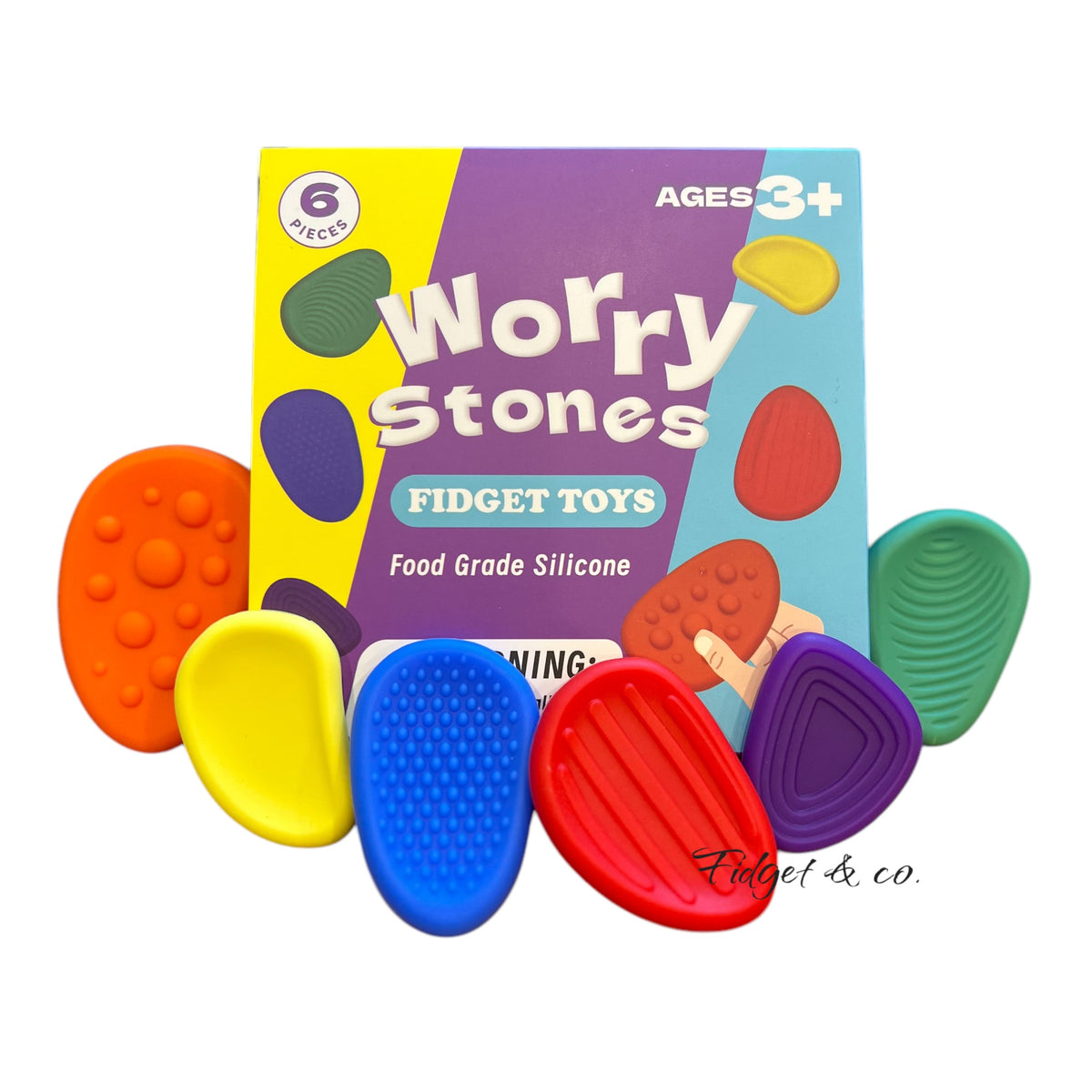 Sensory Worry Stones Fidget - 6pc – Fidget & Co.