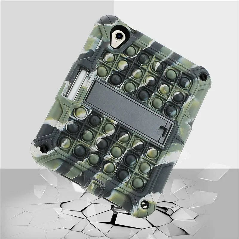 Shock & Drop Resistant Pop It Apple Fidget Sensory iPad Case with adju ...