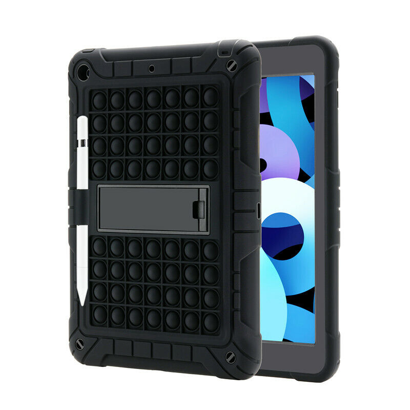 Shock & Drop Resistant Pop It Apple Fidget Sensory iPad Case with adju ...