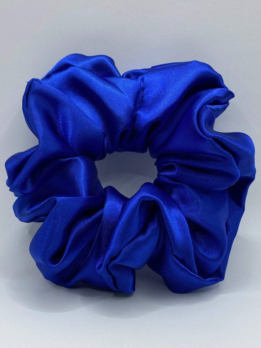 Scrunchies - Satin Blue – Fidget & Co.